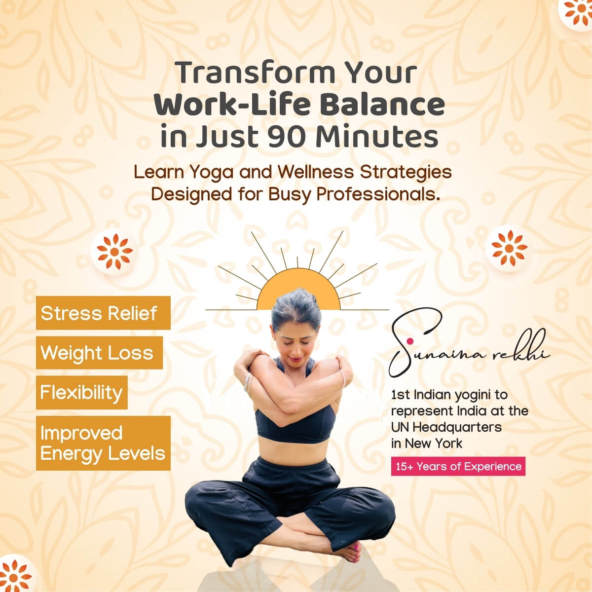 Yoga Workshop by Sunaina Rekhi - Yogalution